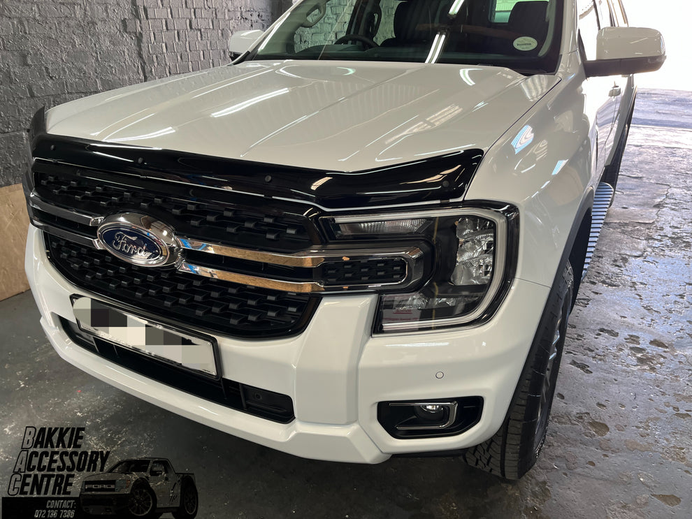Ford Ranger Next Gen T9 Bonnet guard gloss black – Bakkie Accessory Centre