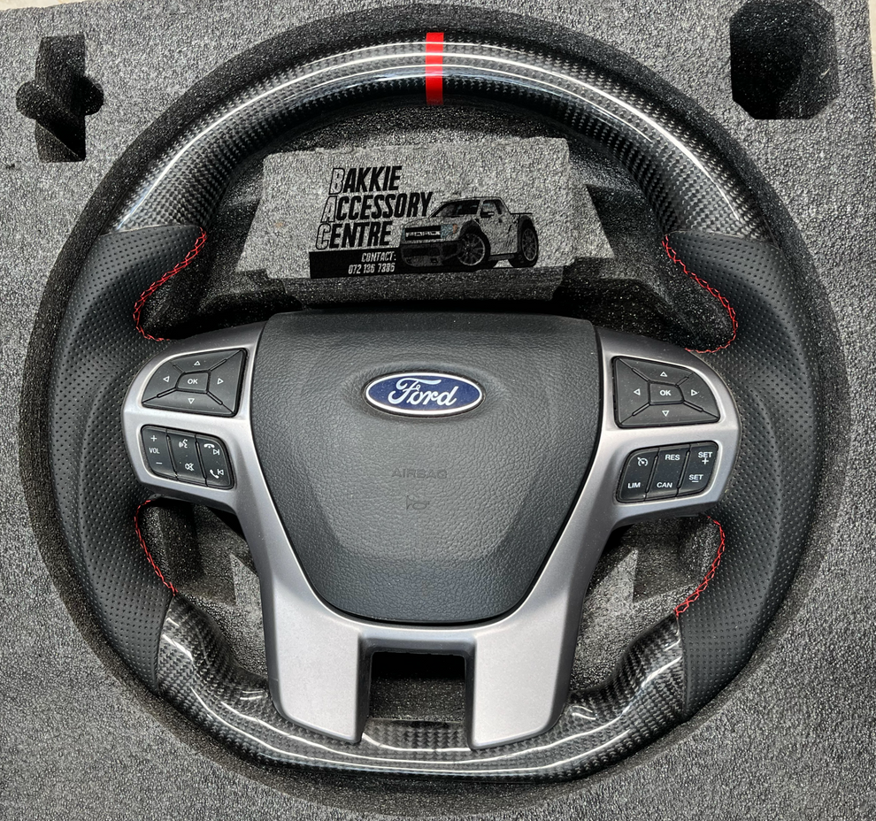 Ford Ranger T7 Carbon fibre steering wheel – Bakkie Accessory Centre
